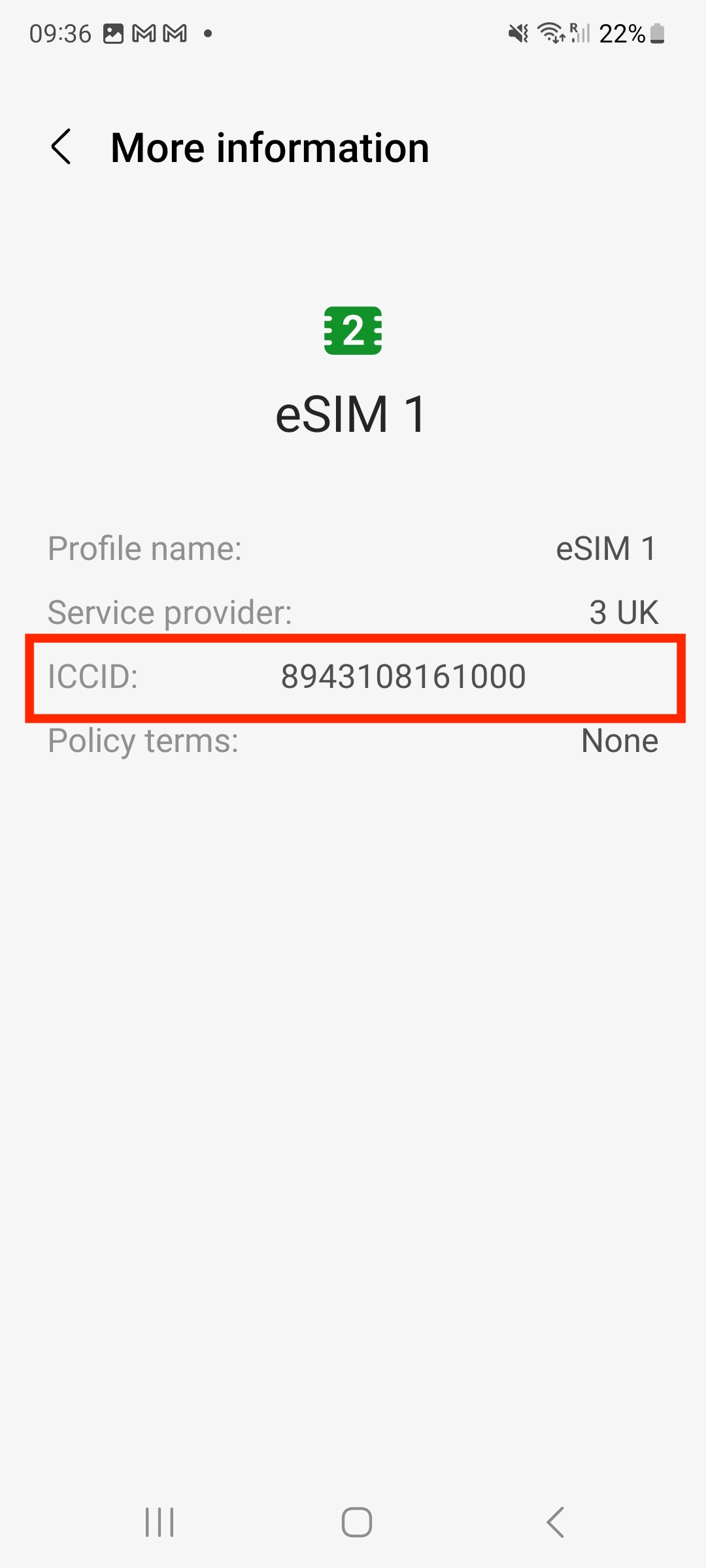 Locate ICCID (eSIM Serial Number) on Samsung Devices – tripsim by SYD ...